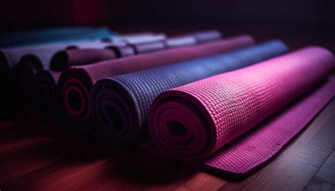 Premium Ai Image Healthy Lifestyles Stack Equipment For Indoor Yoga And Relaxation Exercises