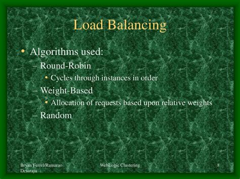 Ppt Weblogic Clustering For High Availability Powerpoint Presentation