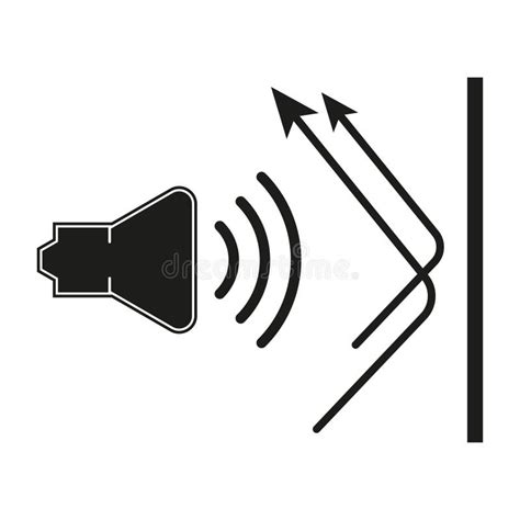 звукоизоляция иконка звуковая изоляция линейный знак иллюстрация вектора картинка Иллюстрация