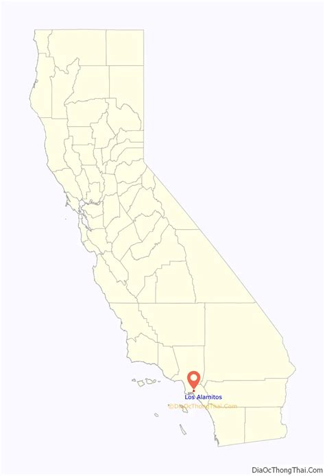 Map Of Los Alamitos City Thong Thai Real