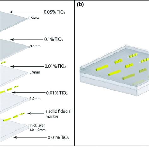 Liquid Fiducial Markers At Depths 1 1 2 0 And 3 0 Mm From Left To Download Scientific