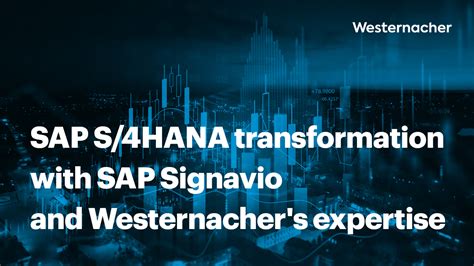 Sap S 4hana Transformation With Sap Signavio And Westernachers Expertise