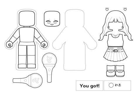 Paper Diy 🩰아이브 로블록스 블라인드백 🩰 무료도안 무료배포 네이버 블로그