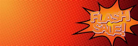 플래시 판매 배너 템플릿 디자인 레드 오렌지 배경 및 이미지에 대 한 공간 벡터 일러스트 배너 개념에 대한 스톡 벡터 아트 및