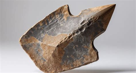 Prehistoric Tool Rock Artifact With Sharp Edge And Rough Surface