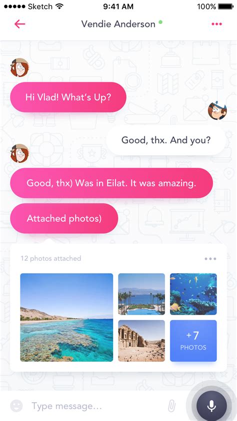 Dribbble Chat Screen 2 Png By Vlad Tyzun