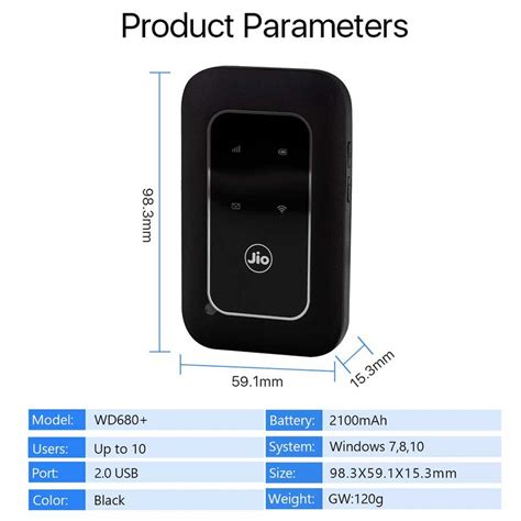 Jio Lte 4g Advanced Mobile Hotspot Router