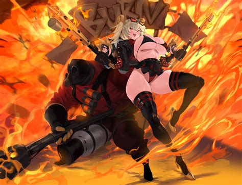 Grdra Burnice White Pyro Tf2 Red Pyro Tf2 Team Fortress 2 Zenless Zone Zero