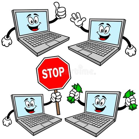 Computer Character Set Stock Vector Illustration Of Display