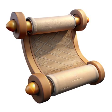 Extraordinary Traditional Ancient Scroll Detailed Script Cutout Original 57883747 Png