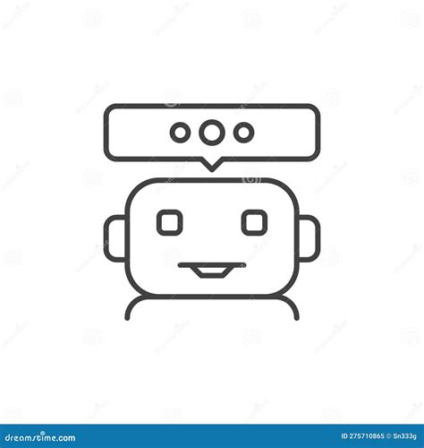 Cute Chatbot Character Isolated On White Background Vector Funny Robot