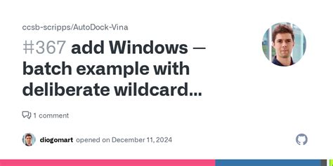Add Windows Batch Example With Deliberate Wildcard Expansion · Issue 367 · Ccsb Scripps