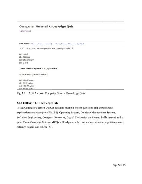 Online Quiz Application Project Presentation Pdf Computer Software And Applications Computing
