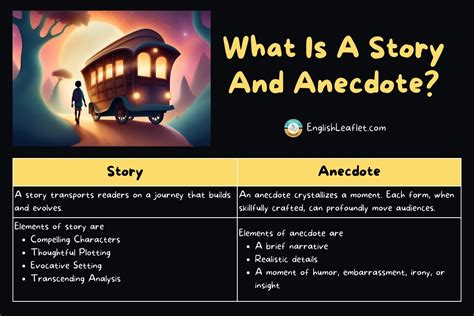 What Is A Story And Anecdote Englishleaflet