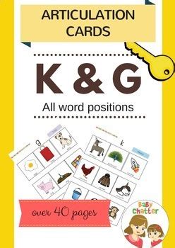K Articulation Bundle By Babychatter Early Speech Resources Tpt