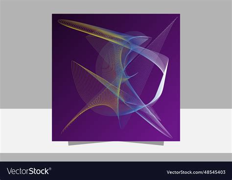 Dynamic Lines Background Abstract Line Eff Vector Image
