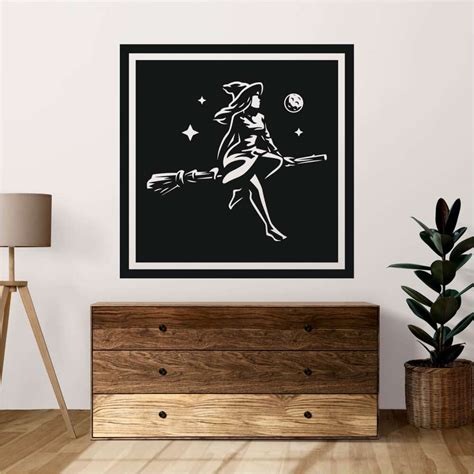 Sticker Perete Siluetă Munte Cu Cerb Bun Venit • Wallsign