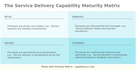 Service Delivery Capability Maturity Matrix Free Download