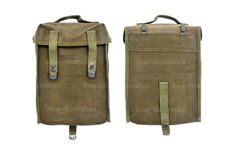 Canvas Pamphlet Bag For Vehicle Post Vietnam War Gear Illustration