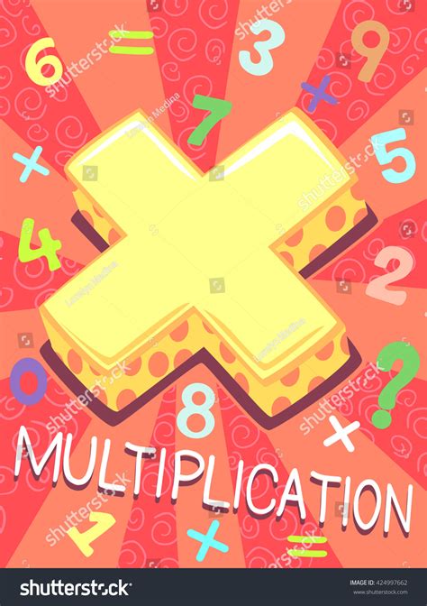 Illustration Featuring Multiplication Symbol Stock Vector Royalty Free Shutterstock
