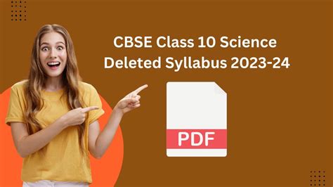 CBSE Class 10 Science Deleted Syllabus 2023 24 Check Deleted Chapter