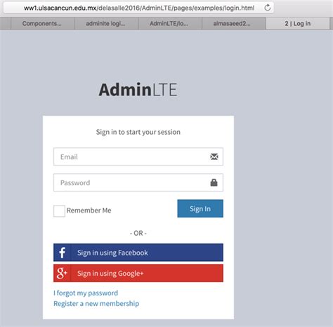 已解决ReactJS的AdminLTE中添加登陆页面 在路上