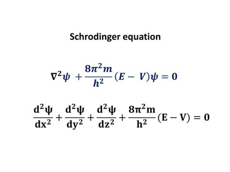 ψ Wave Function And ψ2 Ppt
