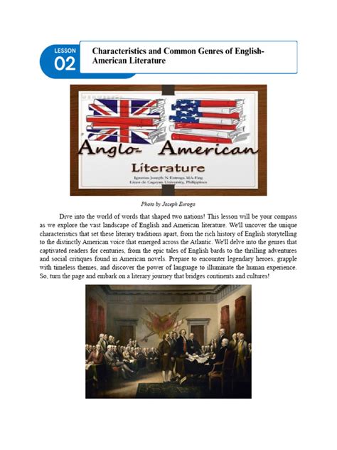 Revised Lesson 2module 1 Pdf English Literature American Literature