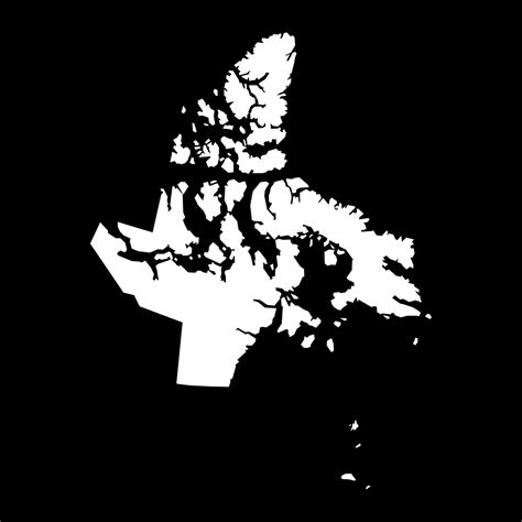 Nunavut Territory Map Province Of Canada Illustration 45885657
