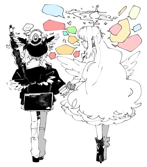 Mika And Koharu Blue Archive Drawn By Kinzaibatsu Danbooru