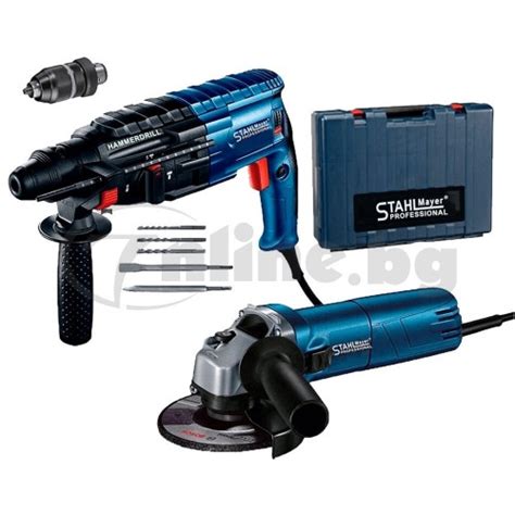 Електрически ъглошлайф 125мм Перфоратор в куфар Електрически инструменти 7online Bg