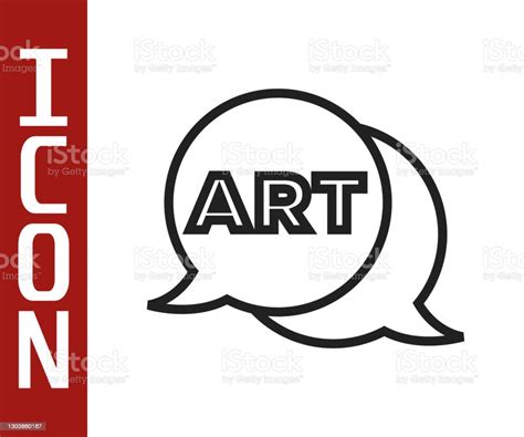 흰색 배경에 격리 된 텍스트 아트 아이콘과 검은 줄 음성 거품 메시지 아이콘입니다 통신 또는 댓글 채팅 기호입니다 벡터 0명에 대한 스톡 벡터 아트 및 기타 이미지 Istock