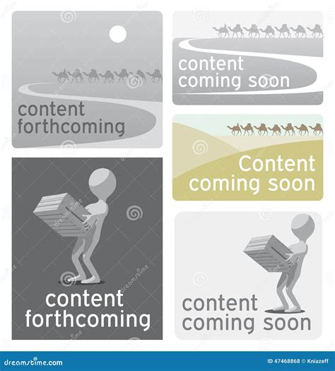 Icons For Placing On A Web Page Not Containing Content Stock Vector Illustration Of Website