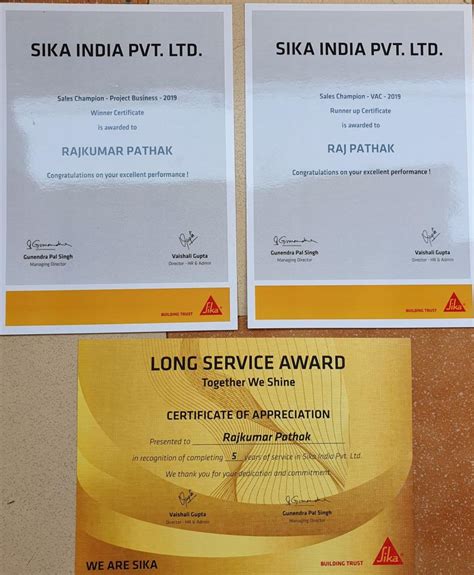 Raj Kumar Pathak On Linkedin Hightest Project Sales Award For 2019 Long Service Award Highest