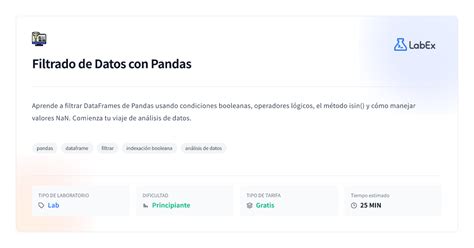 Filtrado De Dataframes En Pandas Guía Práctica Labex