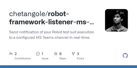 github chetangole robot framework listener ms teams send notification of your robot test suit