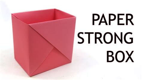 Origami Boxes The Unlikely Strength Of Folded Paper Easy Origami Tutorial