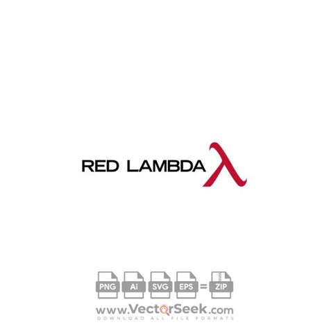 Red Lambda Logo Vector Ai PNG SVG EPS Free Download