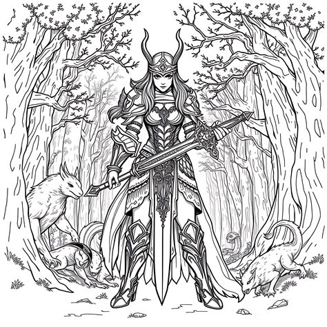 Best Warrior Coloring Pages Free Printable Pdf
