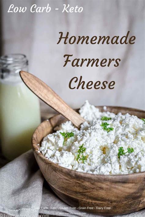Homemade Farmers Cheese Recipe Low Carb No Carb