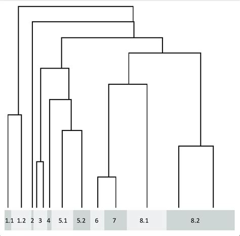 Dendrogram Based On The Modified Twinspan Classification Of The