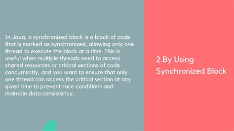 Java Presentation On Synchronization In Multithreading Pdf Programming Languages Computing