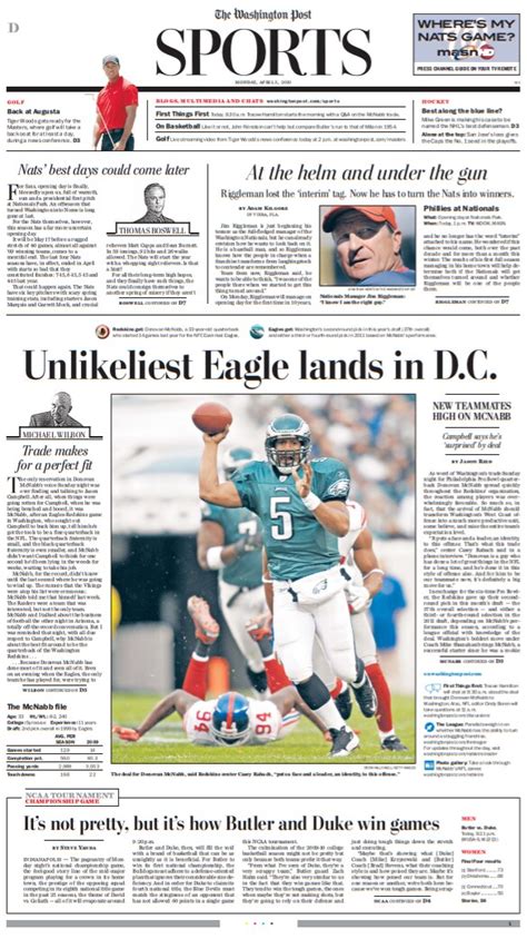 Redskins Trade For Alex Smith Prompts Donovan Mcnabb Disaster