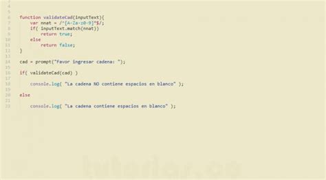 Funciones Javascript Expresion Regular Espacios En Blanco