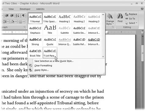 4 Formatting Text Paragraphs And Headings Word 2007 The Missing