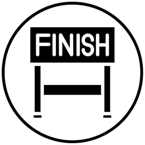 Premium Vector Finish Vector Illustration