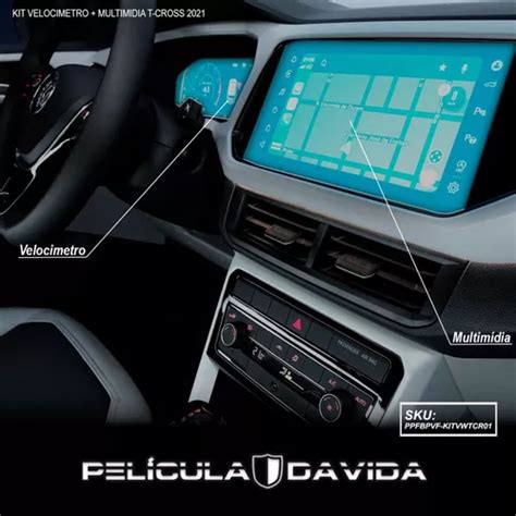Película Protetora Multimídia Velocímetro T Cross 2021 Parcelamento Sem Juros