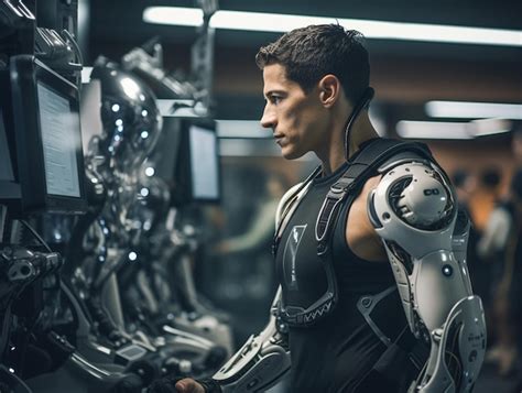 Humanoid Robot Working Like Human And Performing Tasks Premium Ai
