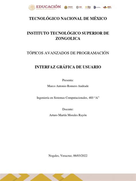 interfaz gráfica de usuario 206w0098 pdf interfaces gráficas de