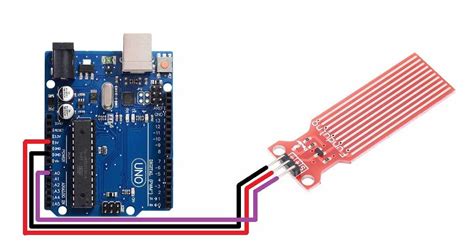 Interface Water Sensor Module Or Water Level Depth Detection Sensor Module With Arduino